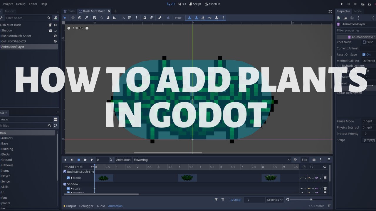 How To Add regrow able plants In Godot - YouTube