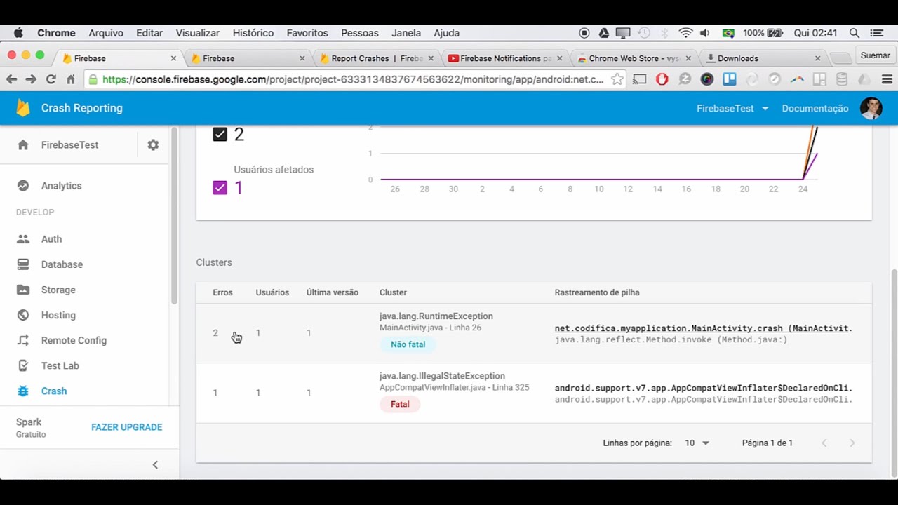 Monitorando exceções no Android usando Firebase Crash Reporting - YouTube