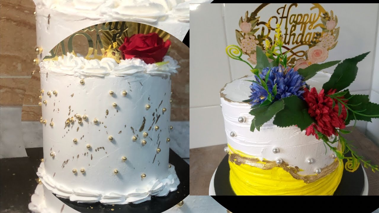 Perfect Cream Cake Design | Decoration - YouTube