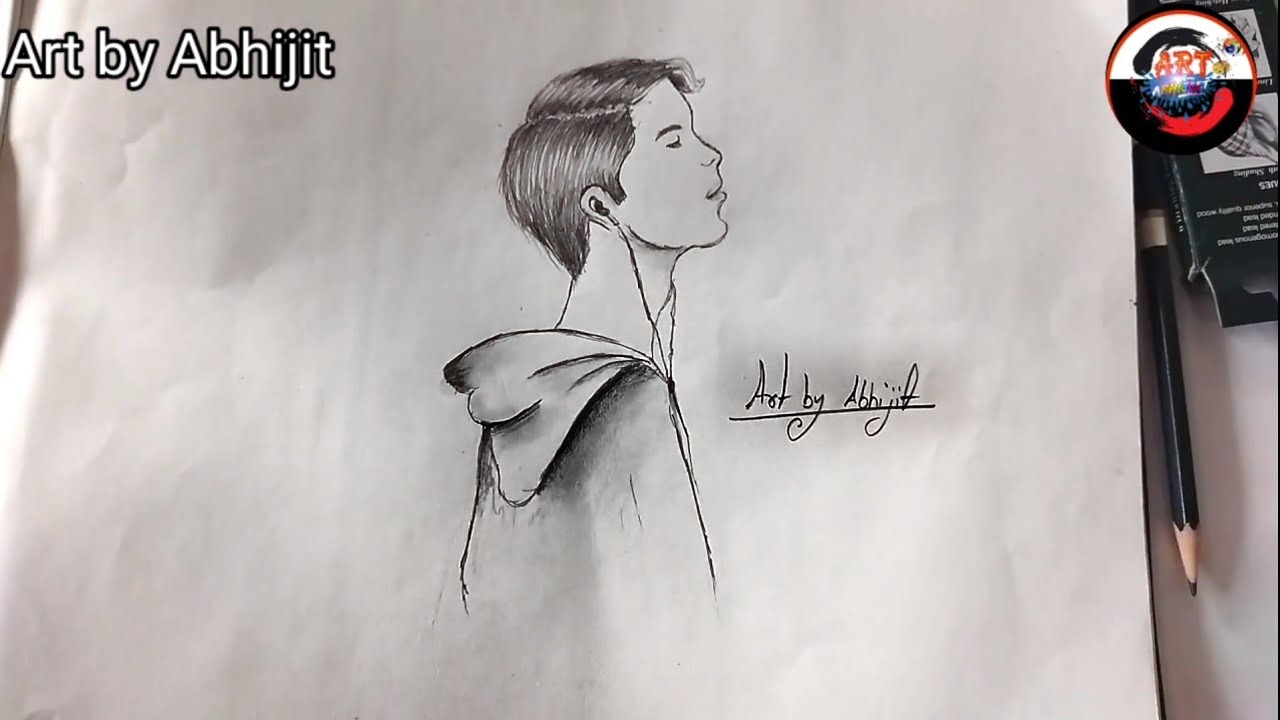 pencil seding bad boy drawing Art by Abhijit#Artbyabhijit - YouTube