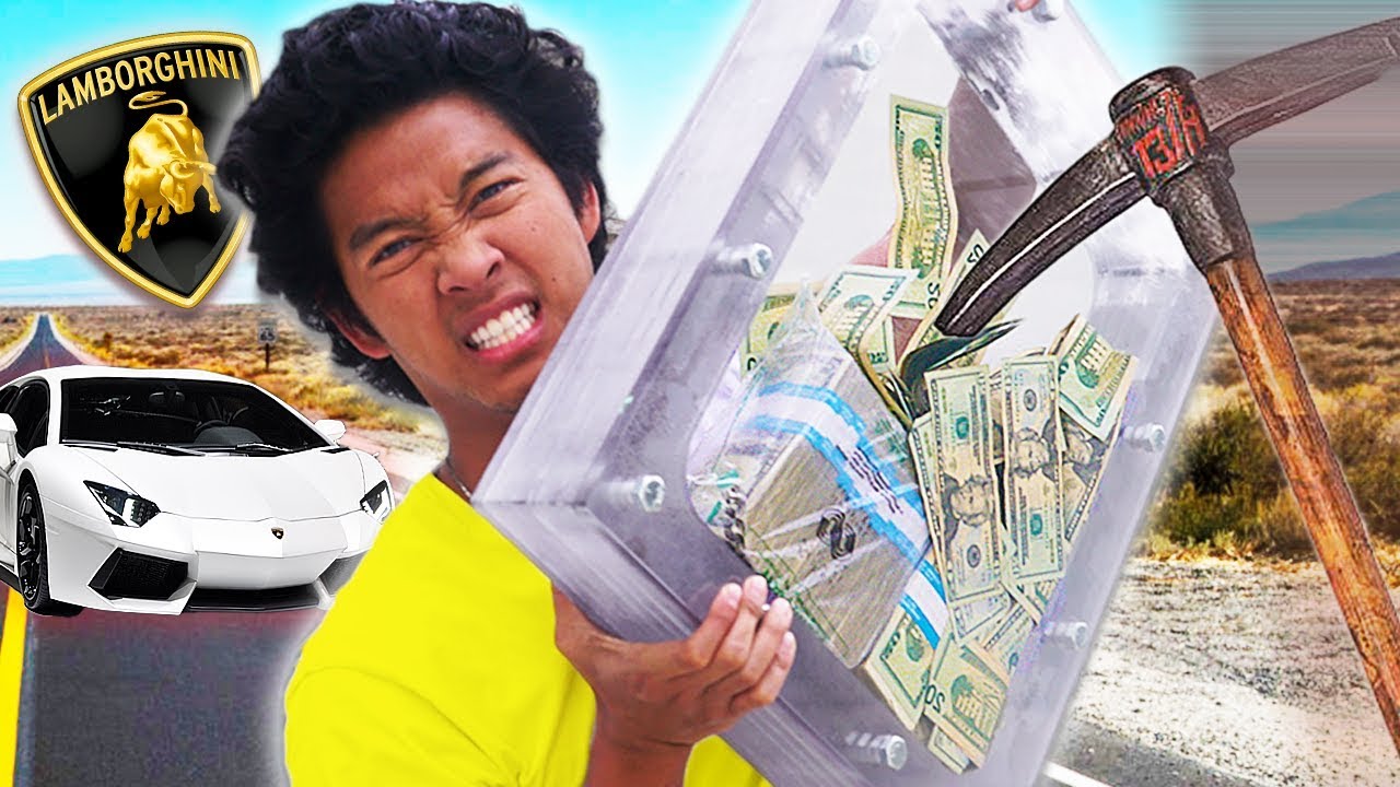 Lamborghini VS. Unbreakable GLASS Box For $10,000 (Unbreakable Glass ...