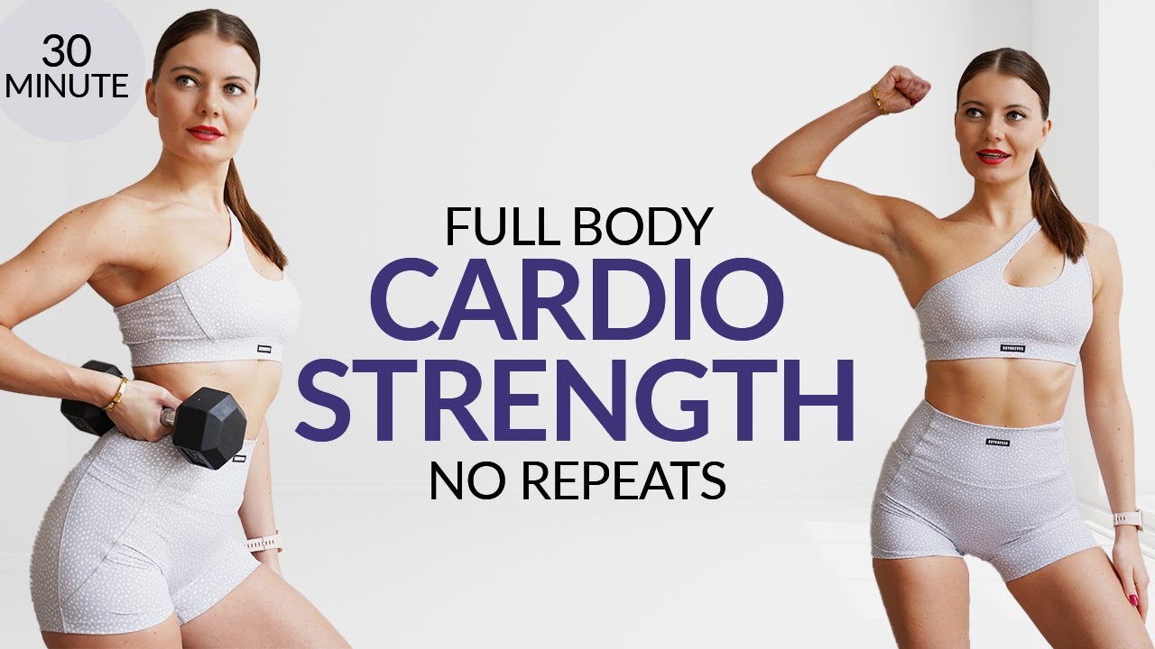 30 Min Dumbbell Strength And Cardio Workout Full Body Calorie Killer