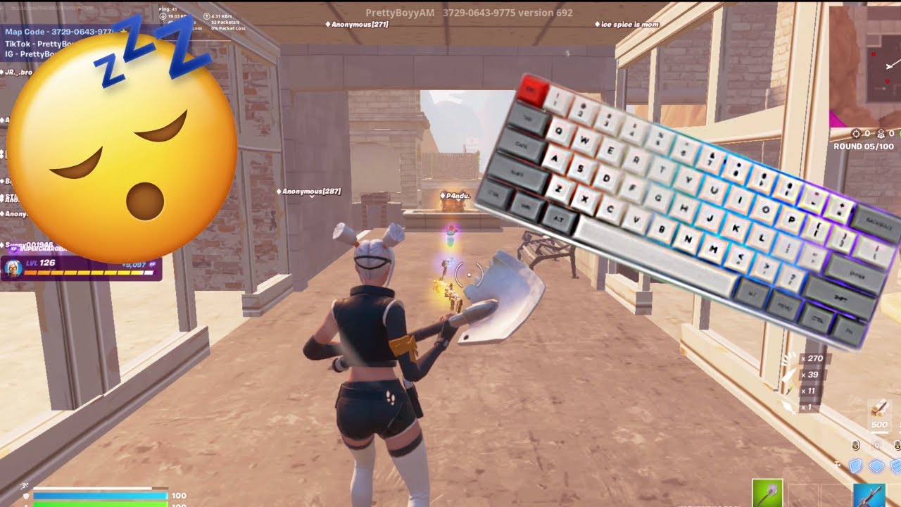Smooth Keyboard 🤩 | 240Fps Fortnite Tilted Zone Wars Gameplay | 4k ...