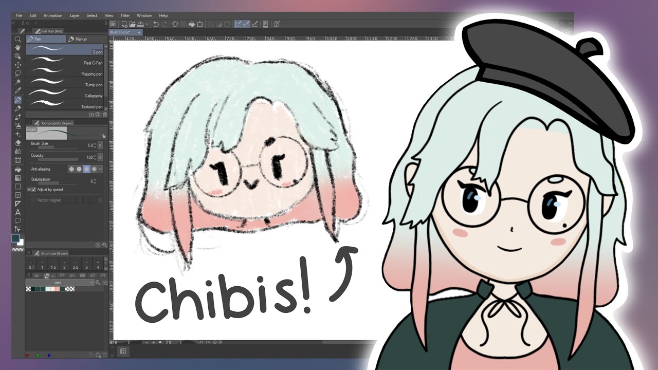 Drawing super smol chibis!! [ Art Stream ] - YouTube