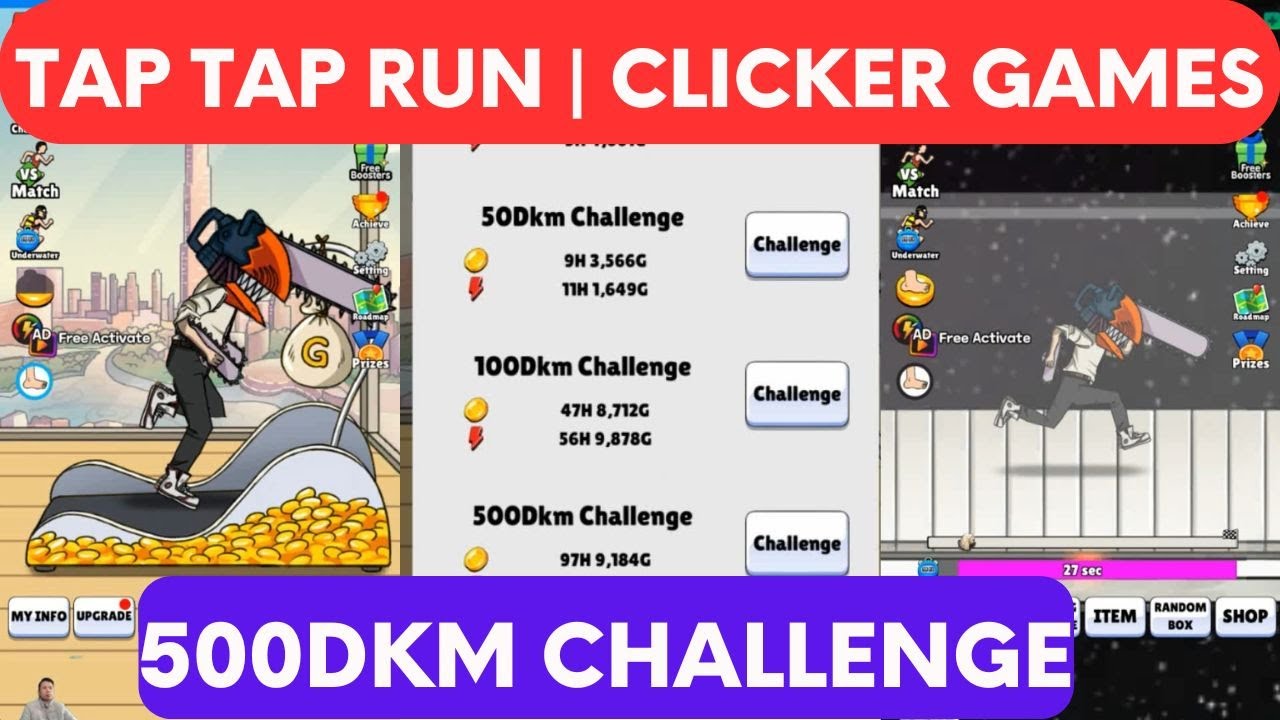 Tap Tap Run - 500Dkm Challenge Walkthrough - YouTube
