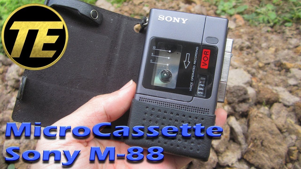 Sony MicroCassette-Corder M-88 - YouTube