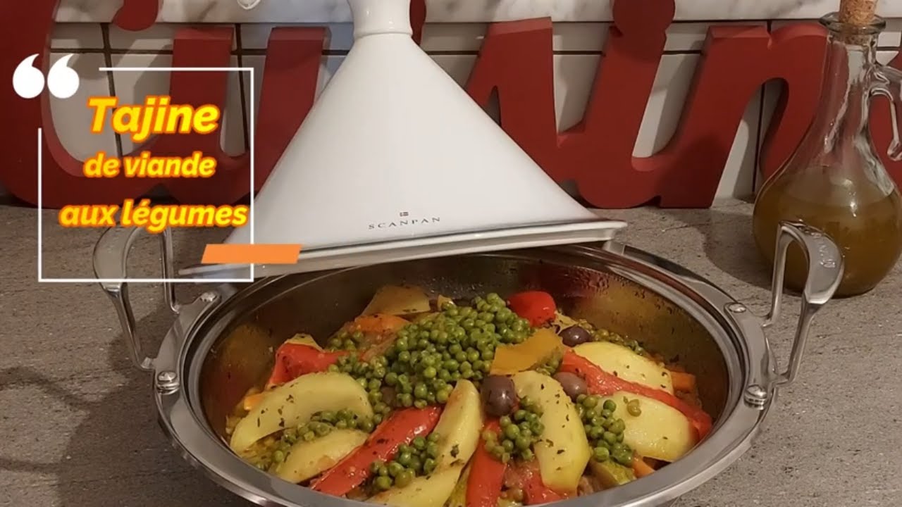 Tajine de viande aux légumes Scanpan / طاجين اللحم بالخضار - YouTube