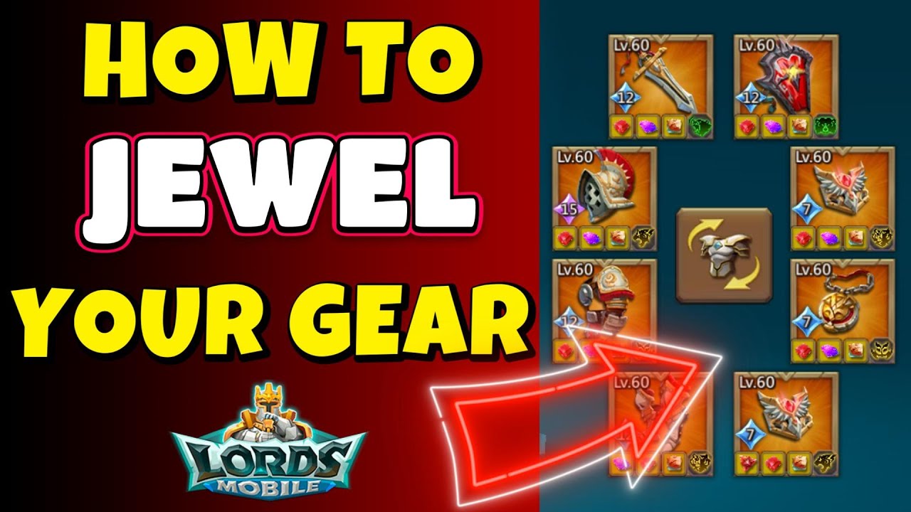 How To Jewel Your Gear Correctly In Lords Mobile - YouTube