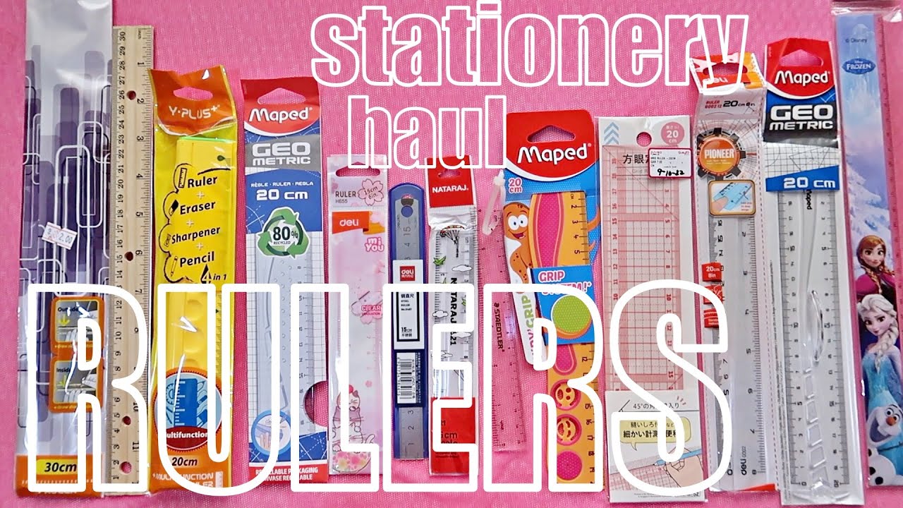 RULER Collection | Sigh's Measurement Haul ( 14 TYPES of Rulers ) - YouTube