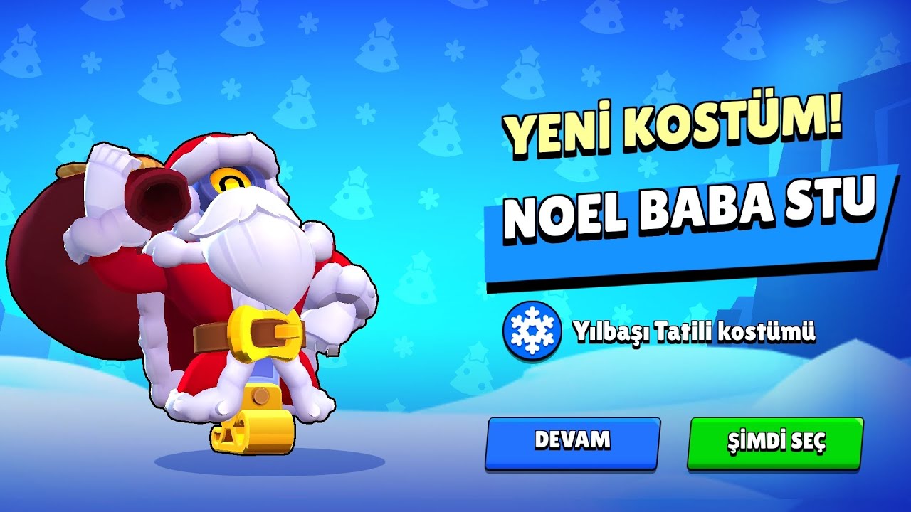 NOEL BABA STU ALDIM!!! BRAWL STARS - YouTube