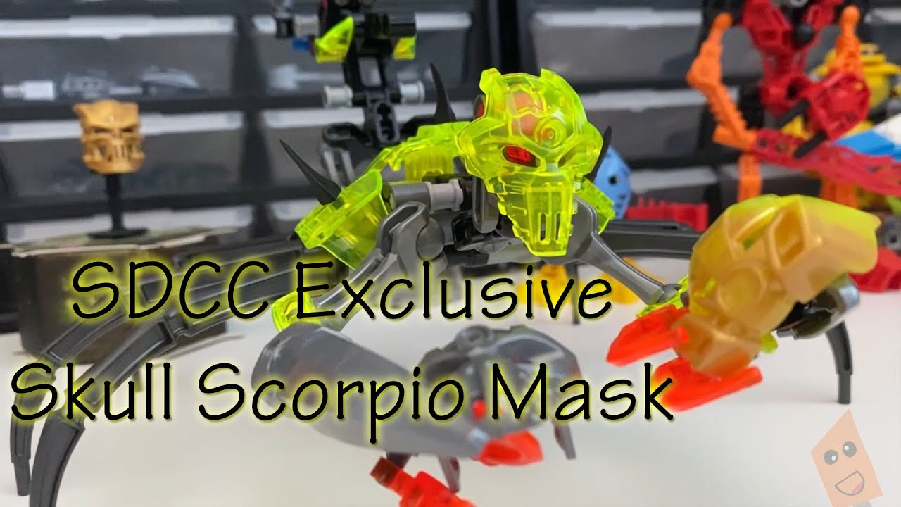 Bionicle Skull Scorpio Mask Review! (2015 SDCC Exclusive!!!) - YouTube