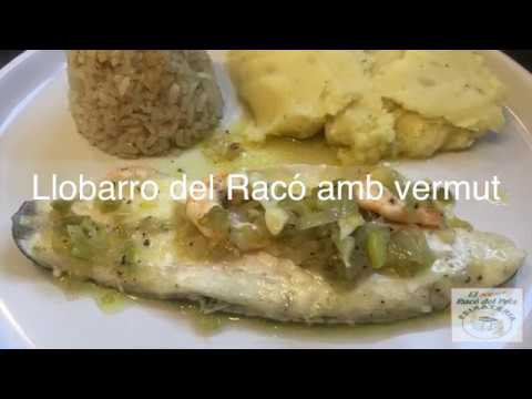 Llobarro al vermut del Racó | Recepta💯🔝🐠Peix Fresc | El Nou Racó del ...