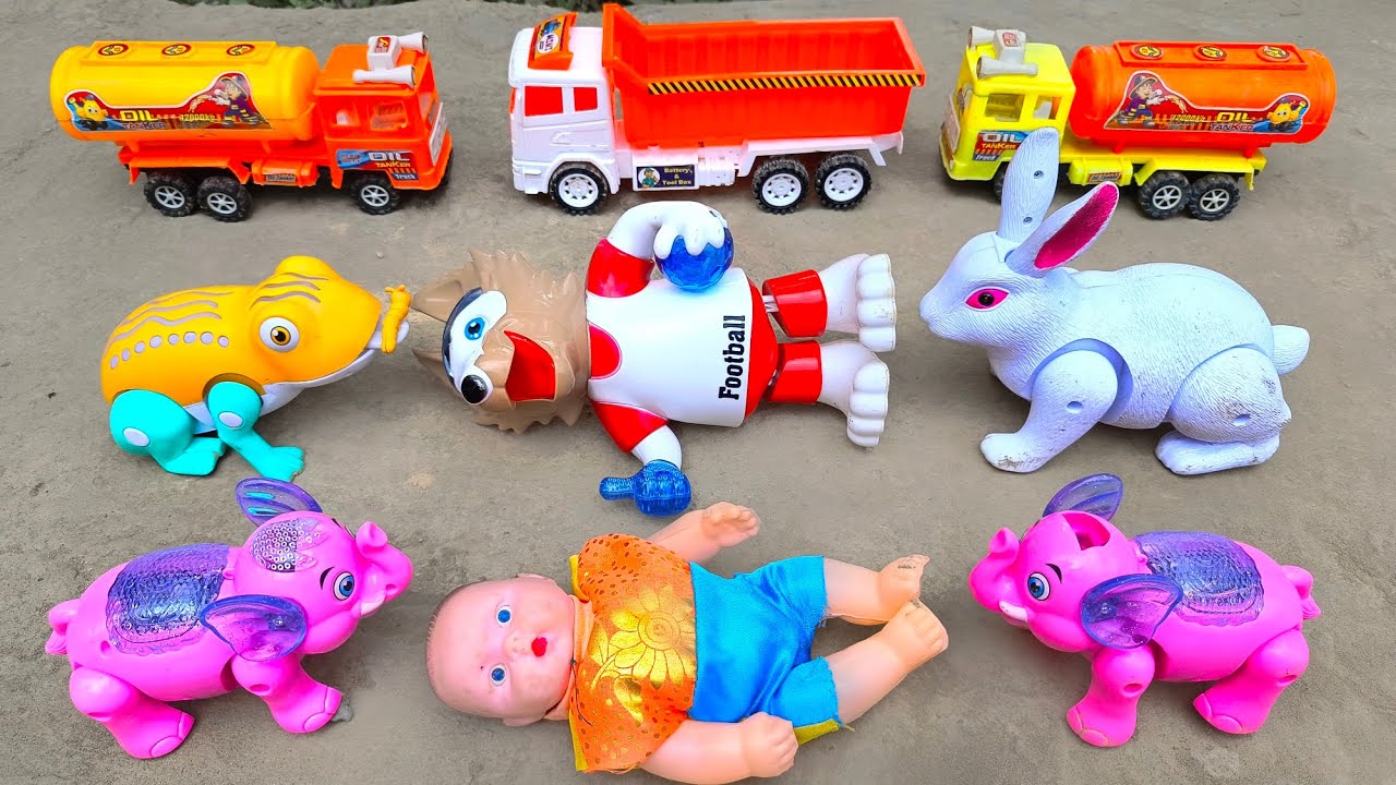 gadi wala cartoon | toy helicopter ka video | JCB & tractor & truck 23 ...