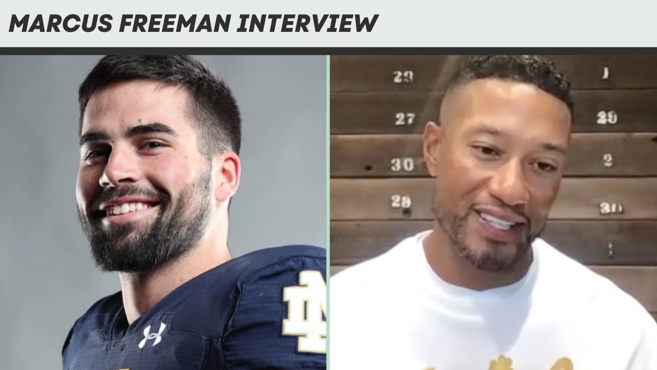 Marcus Freeman on Sam Hartman and his Notre Dame debut in Ireland - YouTube