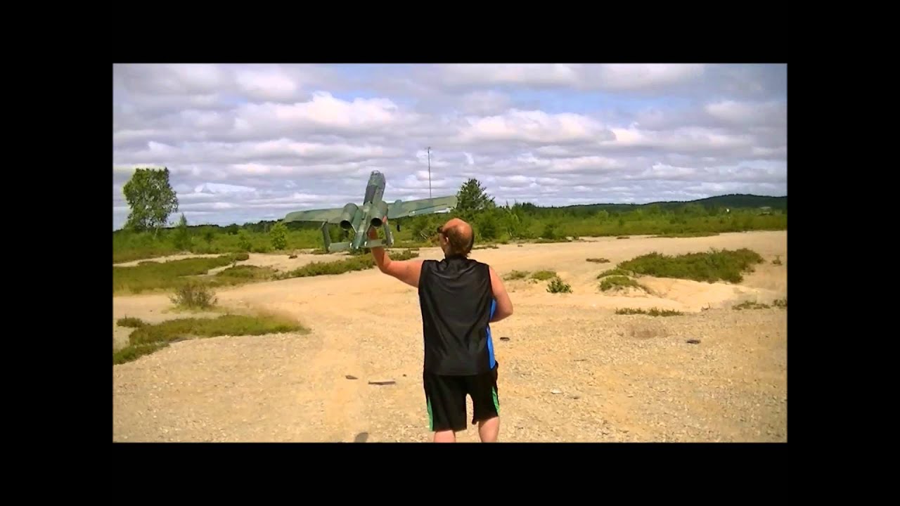A-10 RC ThunderBolt Plane Worst Crash Ever Slow Motion - YouTube
