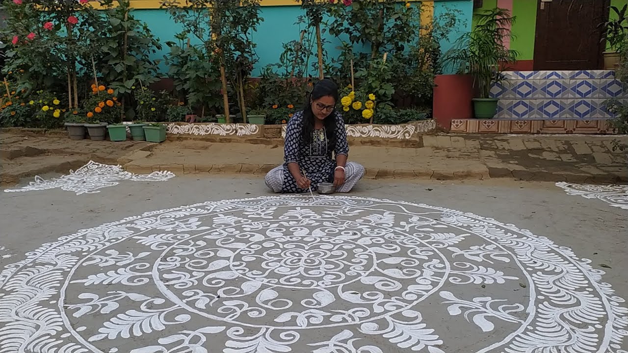 Alpona||Art||Art and craft|| - YouTube