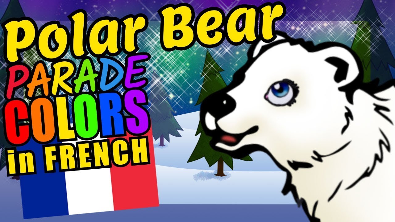 Polar Bears Teaching French Language Colors Educational Language Video ...