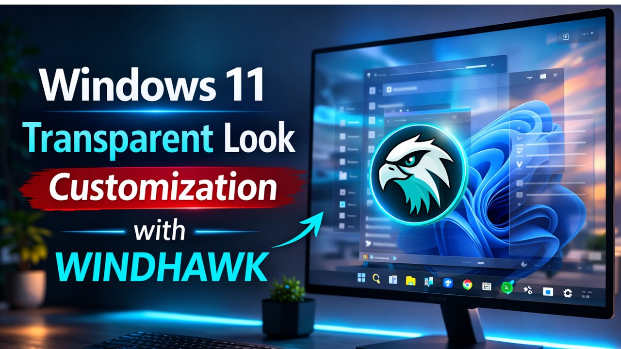 Windows 11 Transparent Look Customization with Windhawk (2026 Full ...