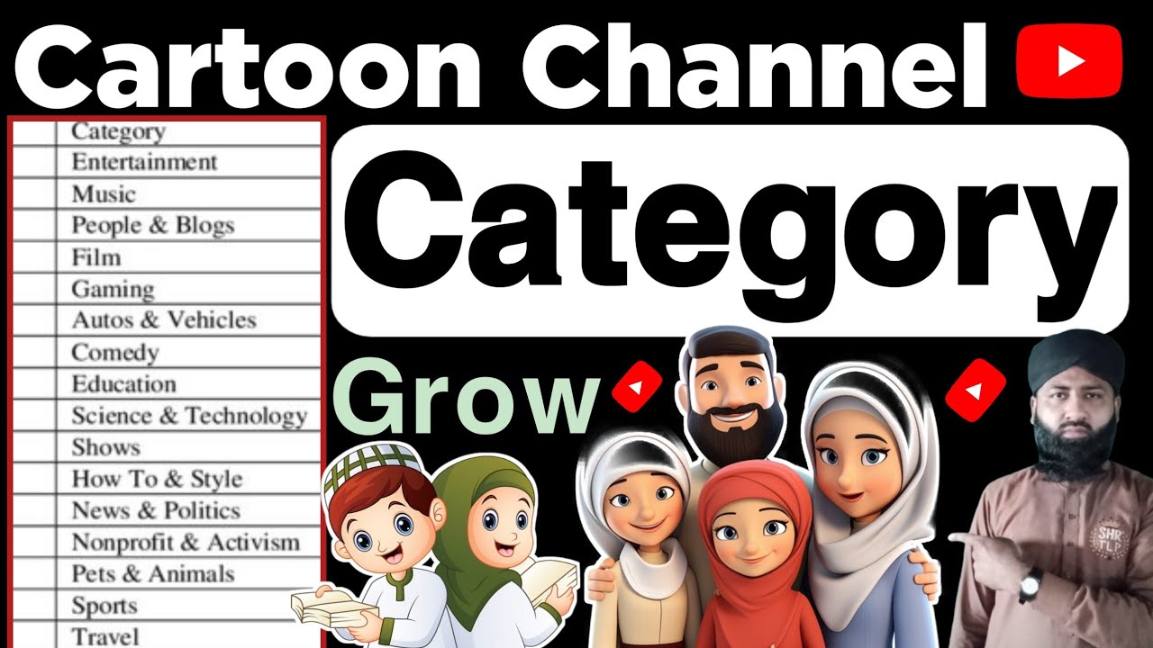 Cartoon Animation Channel Category | How To Select Channel Category ...