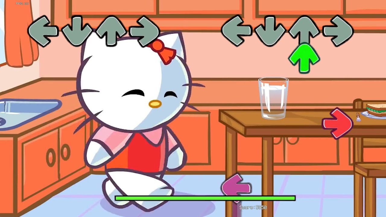 Horror Hello Kitty in in Friday Night Funkin be like | Hello Kitty FNF ...