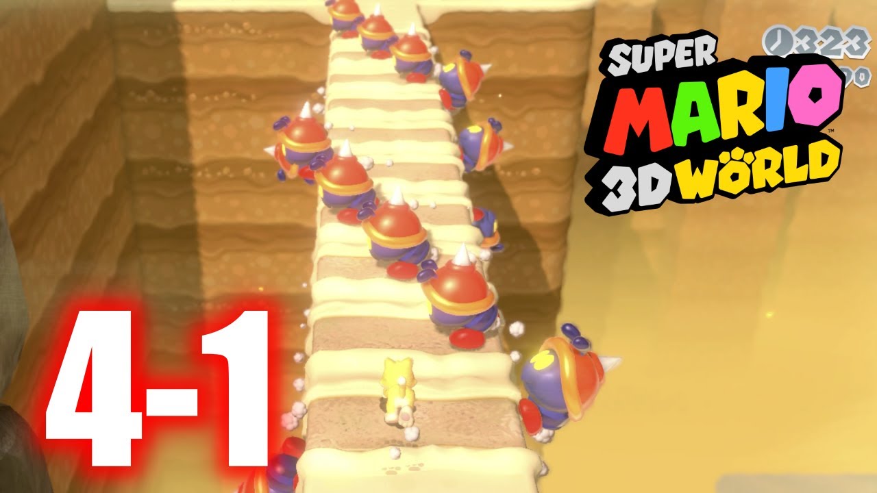 Super Mario 3D World - 4-1 Ant Trooper Hill - All Stars & Stamp 100% ...