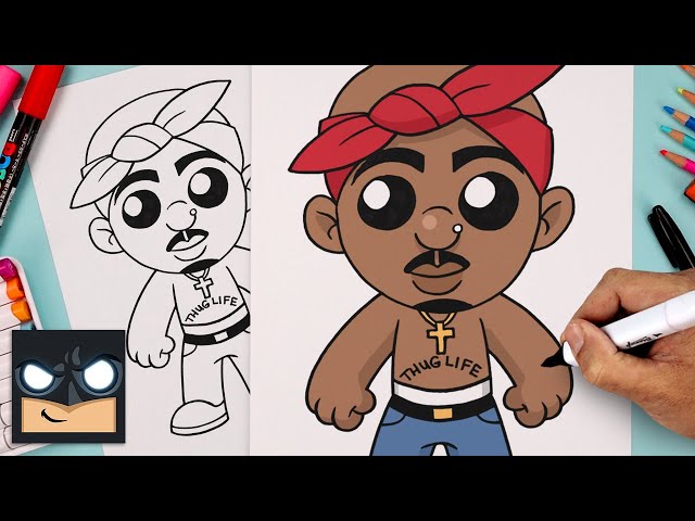 How To Draw Tupac Shakur - Videos For Kids