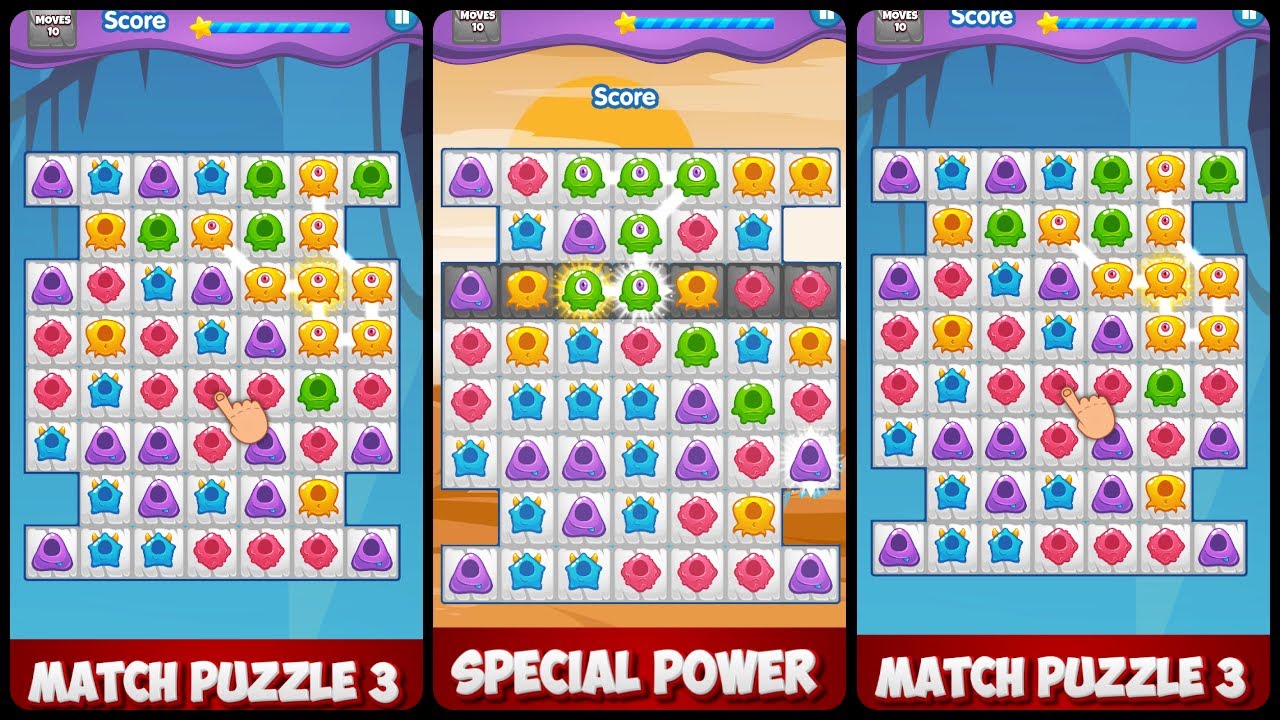 Monster Match Adventure Game Mobile Game | Gameplay Android - YouTube