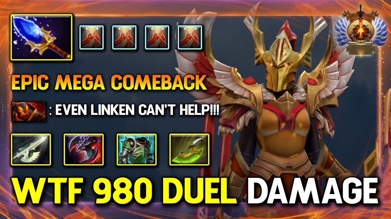 EPIC MEGA COMEBACK Legion Commander With 980 Duel Damage Even Linken ...
