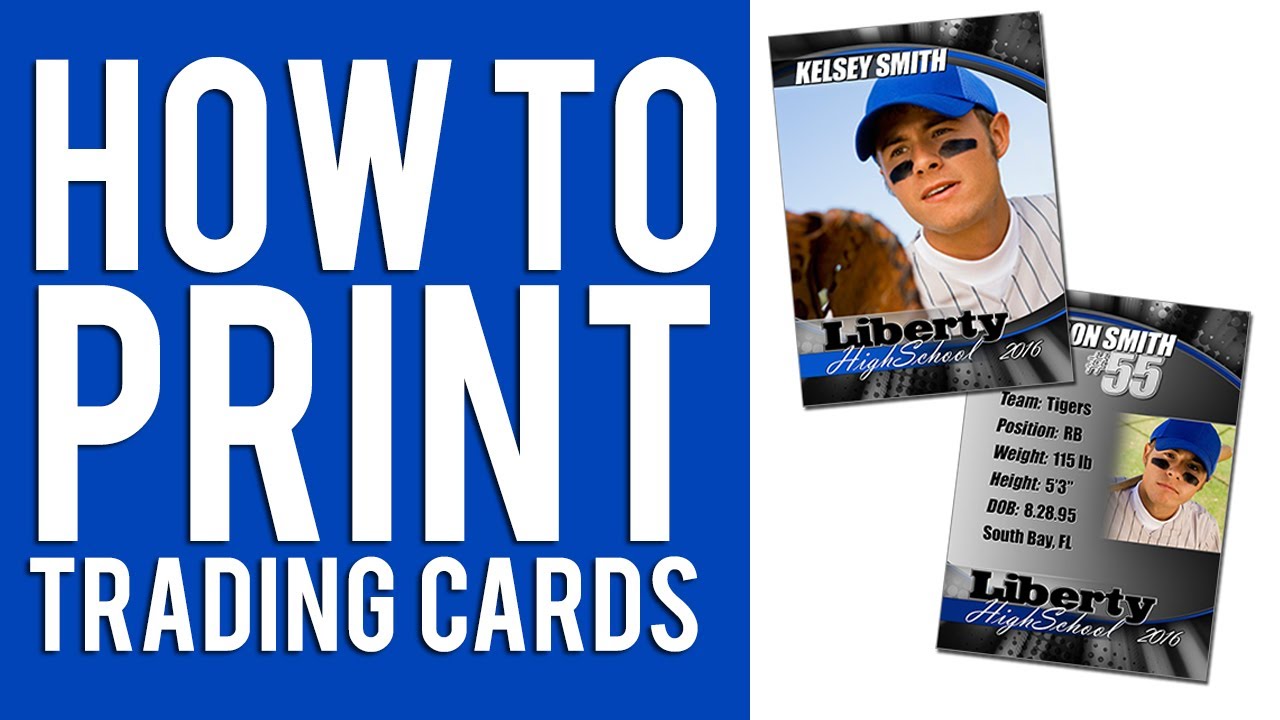 How To Print Custom Trading Cards Tutorial YouTube