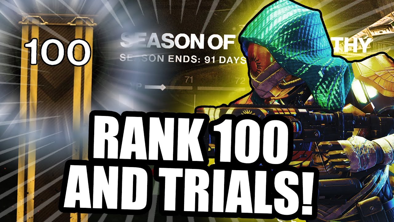 I GOT TO SEASON RANK 100! IN TRIALS! | Destiny 2 - YouTube