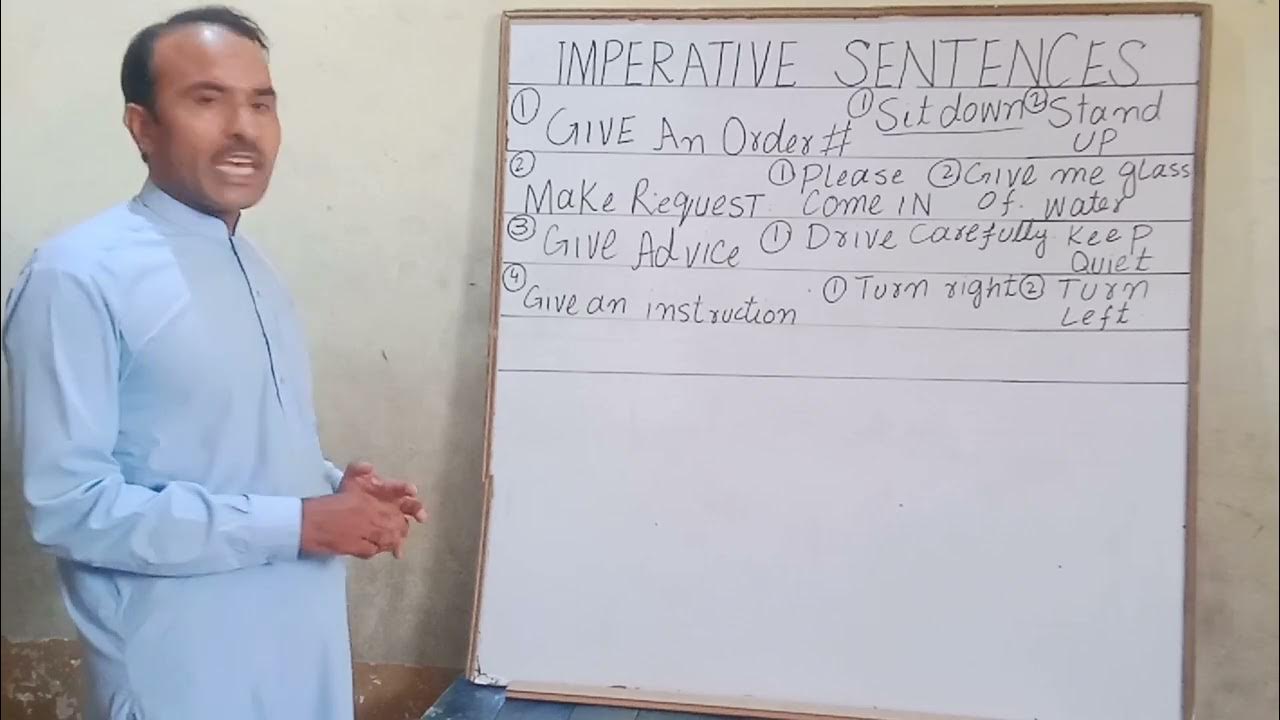 Imperative sentences, how to learn imperative sentence - YouTube