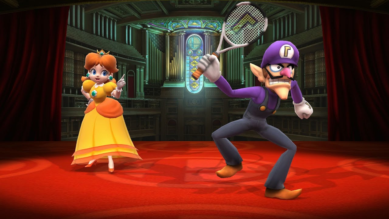 SSBWU - Daisy and Waluigi (Palettes vs Mii Fighters) - YouTube