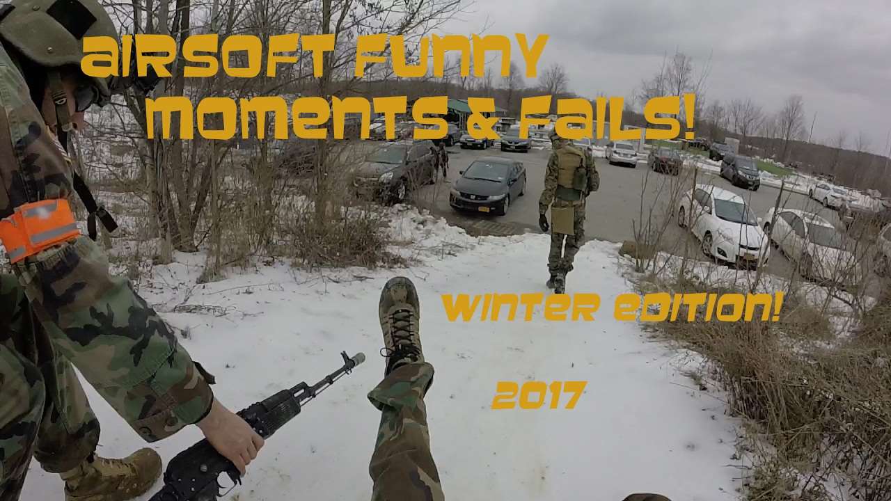 Airsoft Funny Moments & Fails #2 | Airsoft On Ice - YouTube