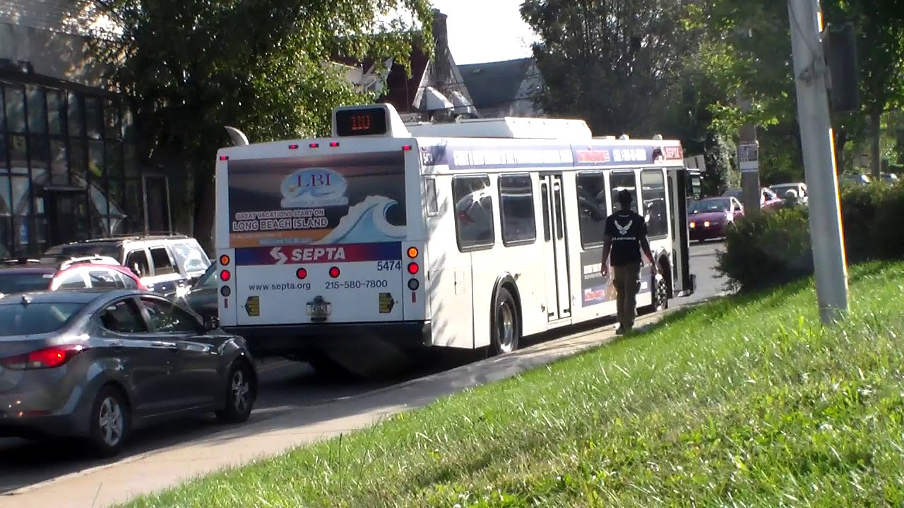 SEPTA BUS: NEW FLYER D40LF 5474 ON ROUTE: 110 PT2 - YouTube