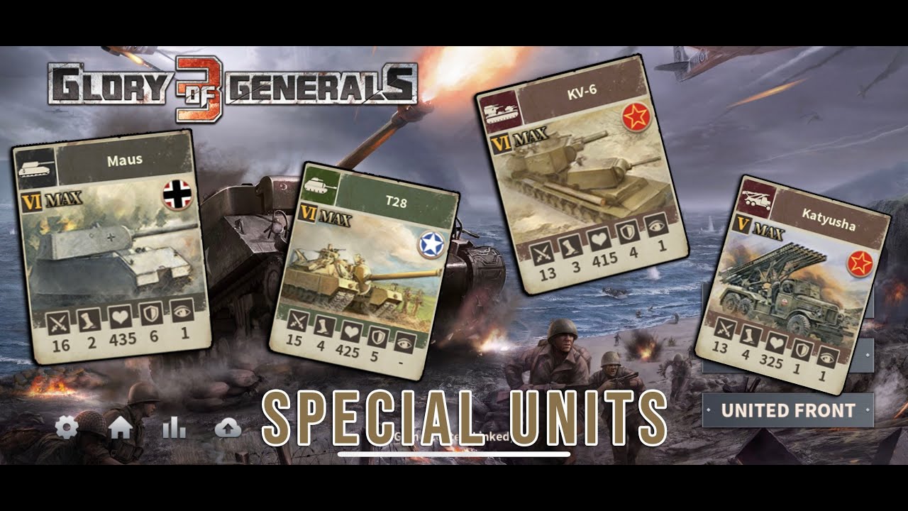 Every Special Units in Glory of Generals 3 - YouTube