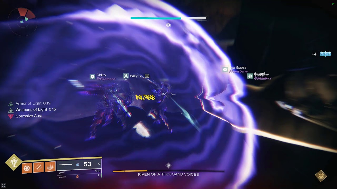 Destiny 2 | One-Phased Riven with Swords - YouTube