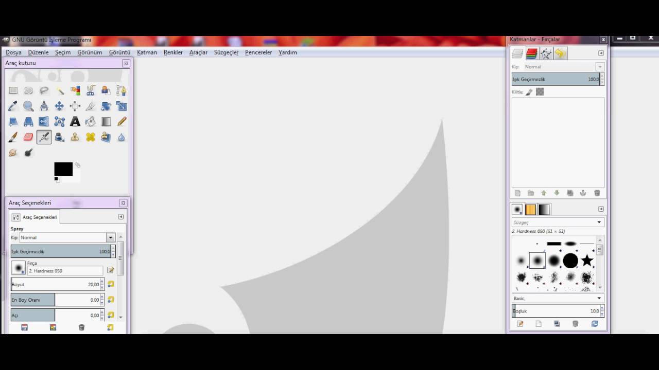 Gimp GNU Görüntü İşleme Programı - Nasıl Kullanılır ? - YouTube