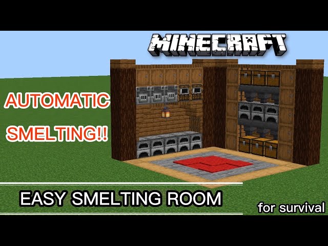 Minecraft Smelting Crafting Room