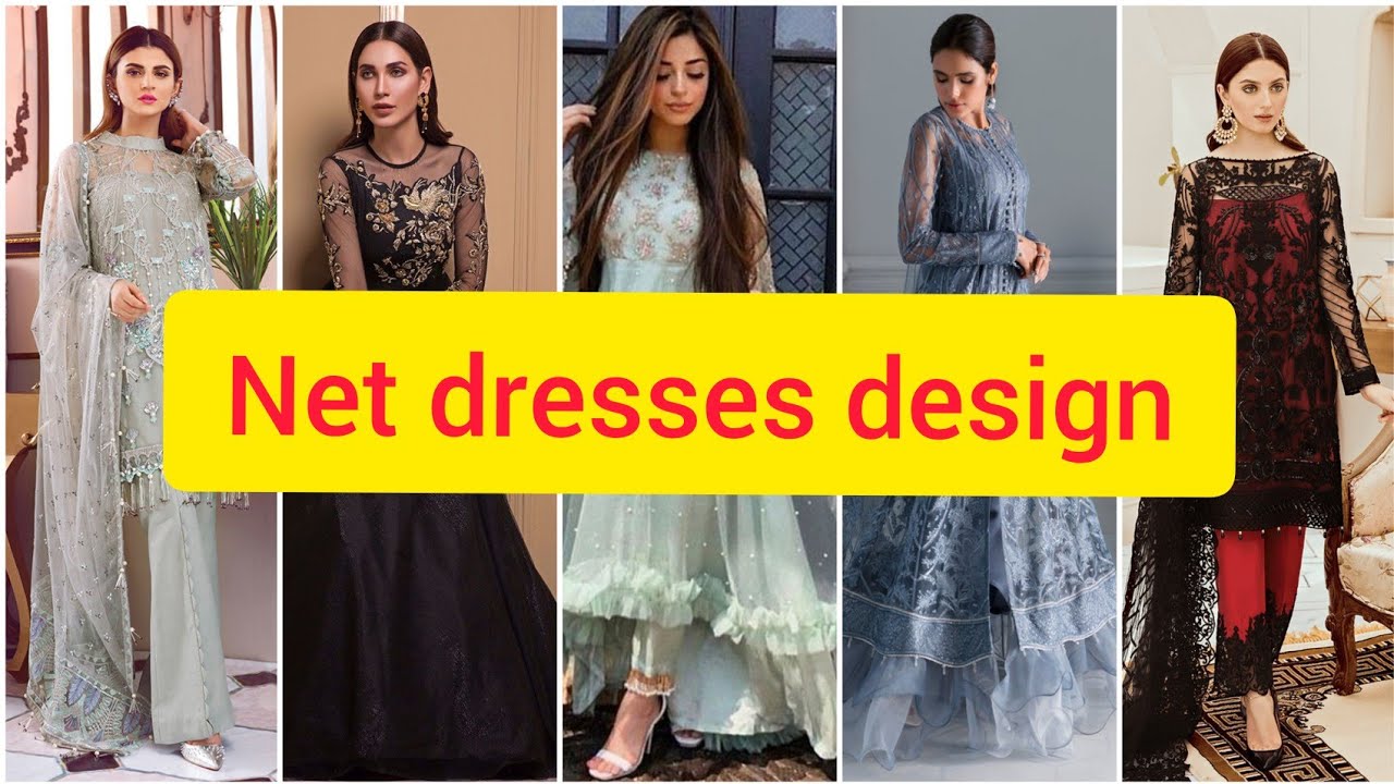 Party wear net dresses design 2022|New fancy net frock design for girls ...