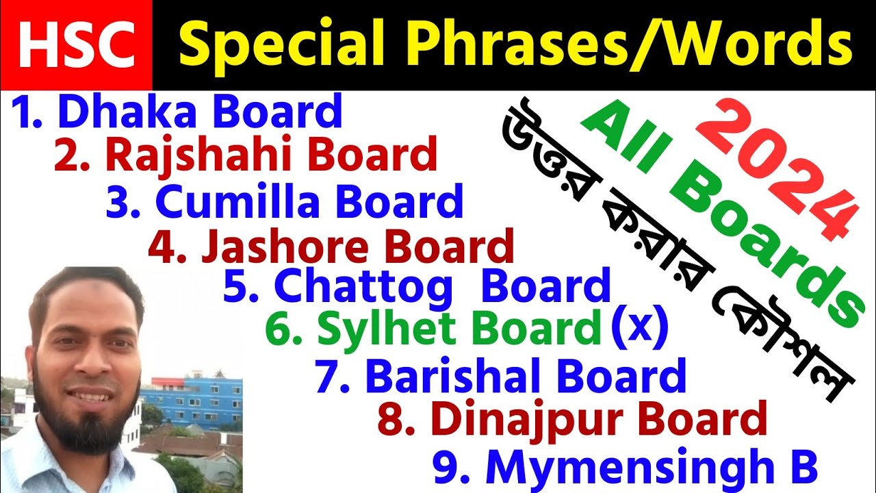 HSC Some Special Phrases/Words All Boards 2024 ll English grammar ll ...