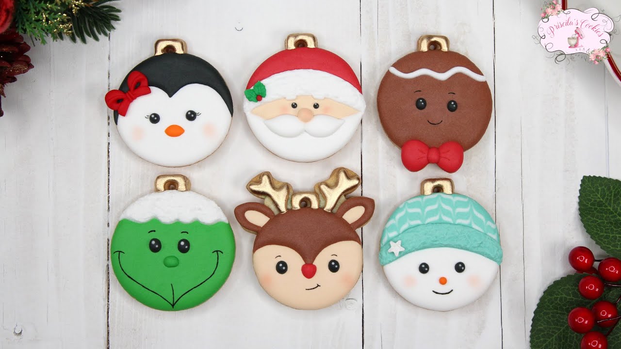 Galletas de Navidad decoradas con Glasa Real I Christmas Ornaments ...