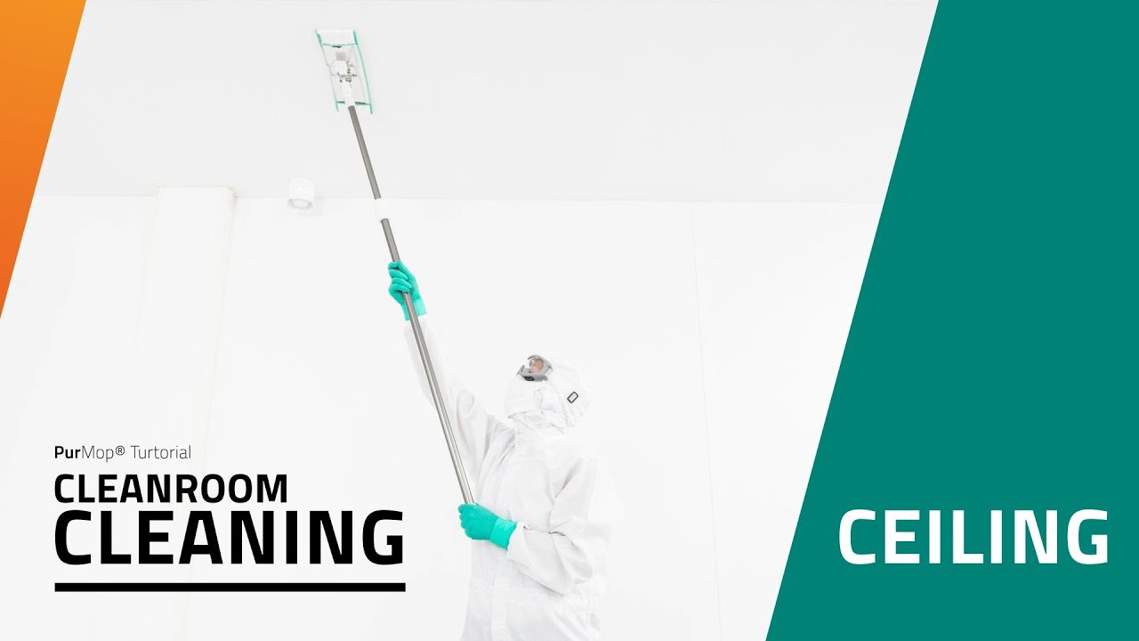 How Cleanroom Ceiling Cleaning becomes Ergonomic - YouTube