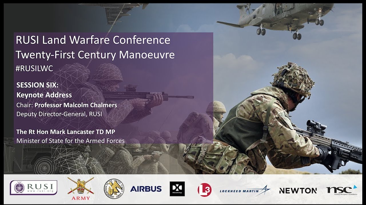 RUSI Land Warfare Conference 2018 - Mark Lancaster - YouTube