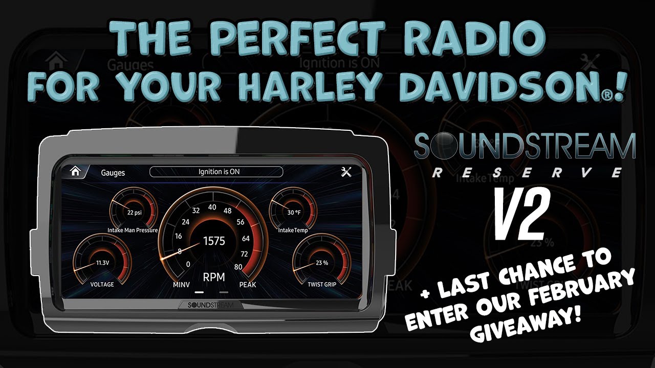 The Soundstream Reserve V2 radio is perfect for your Harley Davidson ...