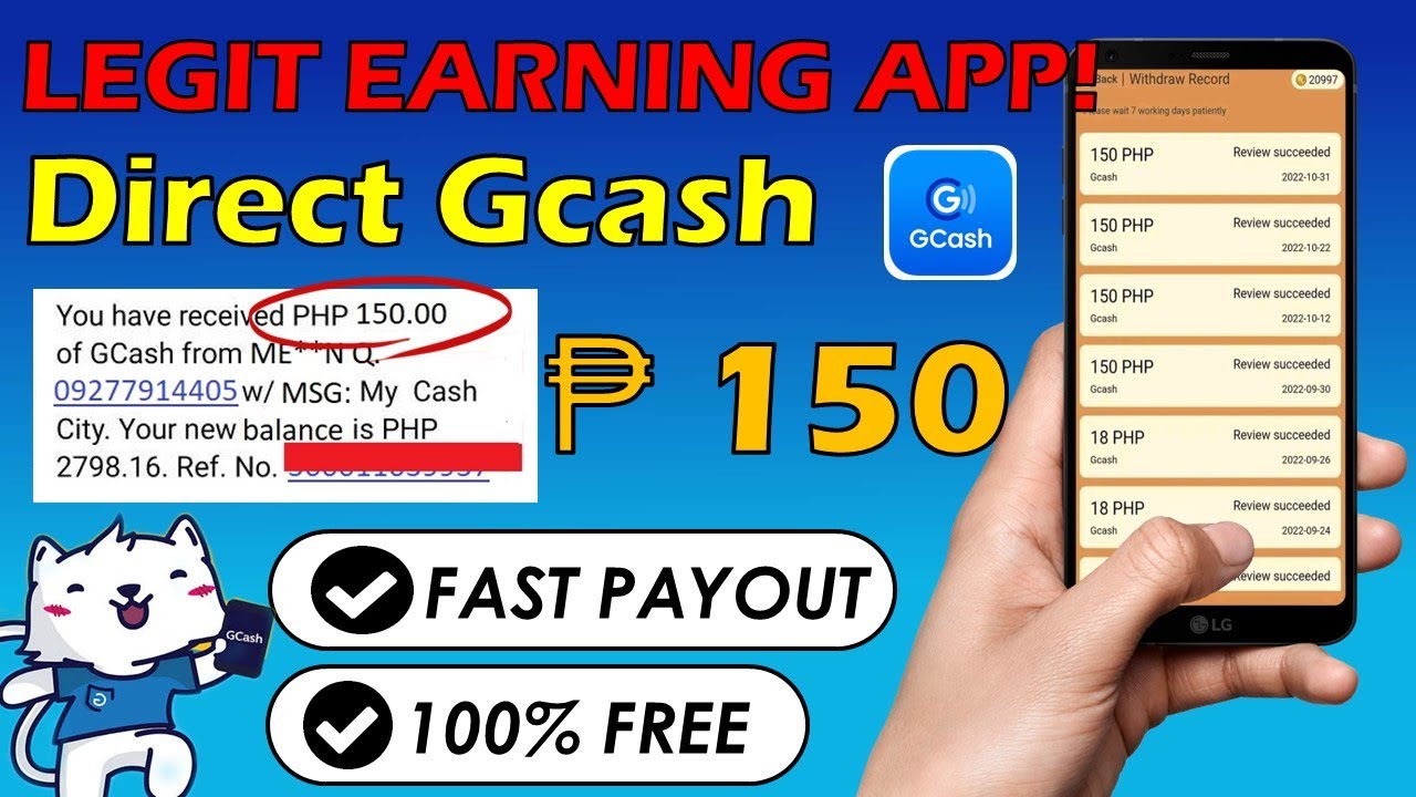 WALANG PUHUNAN! EARN FREE ₱150 DIRECT GCASH GAMIT LANG ANG APPLICATION ...