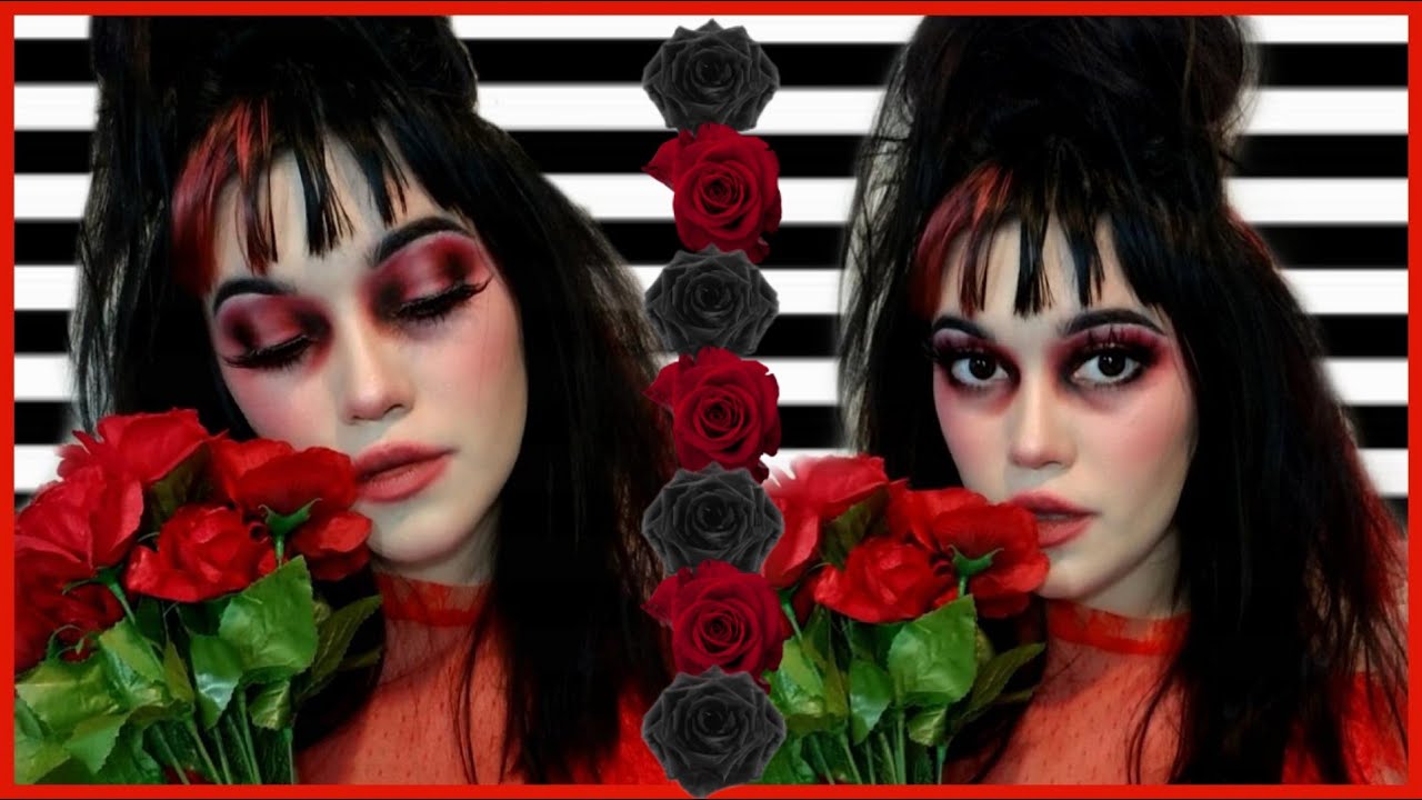 Lydia Deetz Makeup Tutorial - YouTube
