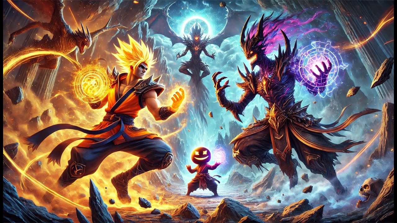 Hyper DBZ - SSJ Goku / Gohan Vs Majin Vejeta / Babidi - YouTube