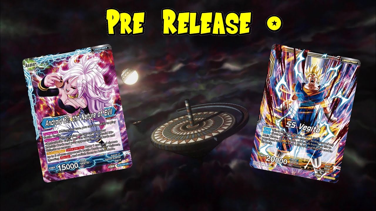 Bo1 Pre Release BT20 Android 21 vs Vegito - Dragon Ball Super Card Game ...