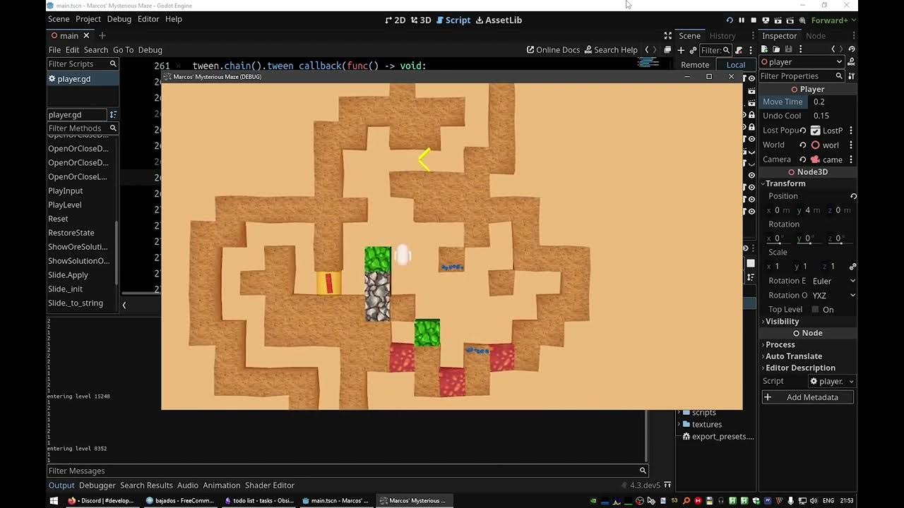 Accelerating animations on new input - Marcos' Mysterious Maze devlog #53 - YouTube