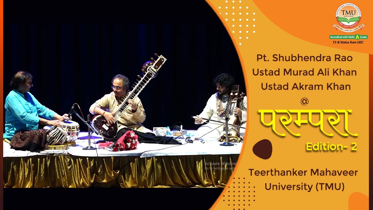 Pt. Shubhendra Rao, Ustad Murad Ali Khan, Ustad Akram Khan at Parampara ...
